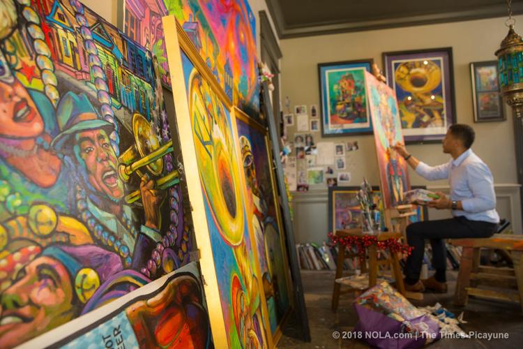 Peek inside Jazz Fest artist Terrance Osborne's technicolor world ...
