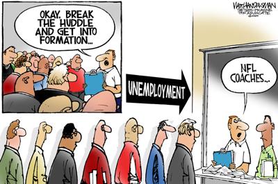 NFL Coaches being fired Cartoon | Walt Handelsman | nola.com