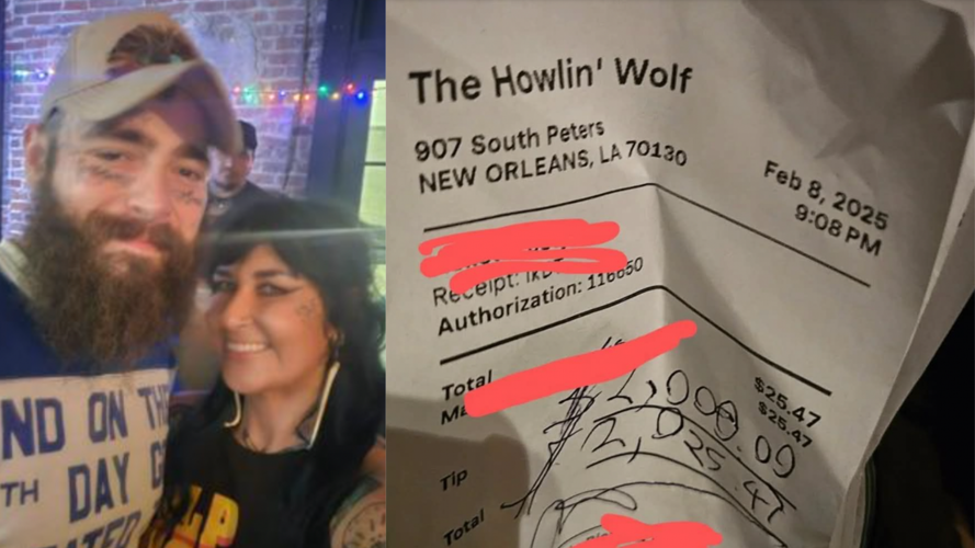 Post Malone leaves $2,000 tip for Nola Super Bowl server ...