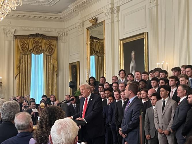 LSU Tigers Baseball team meets President Donald Trump | National ...