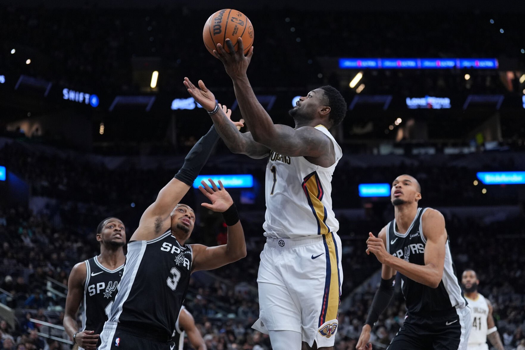 Zion Williamson double double leads Pelicans past Spurs | Pelicans ...