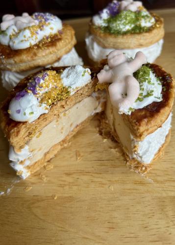 King cake ice cream sandwich is a hit for Mardi Gras | Where NOLA Eats ...