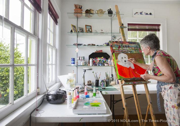 Nevada Barr trades pen for paintbrush to decorate her New Orleans home ...