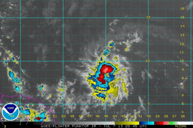 Tropical Storm Chantal forms in central Atlantic, races towards the ...