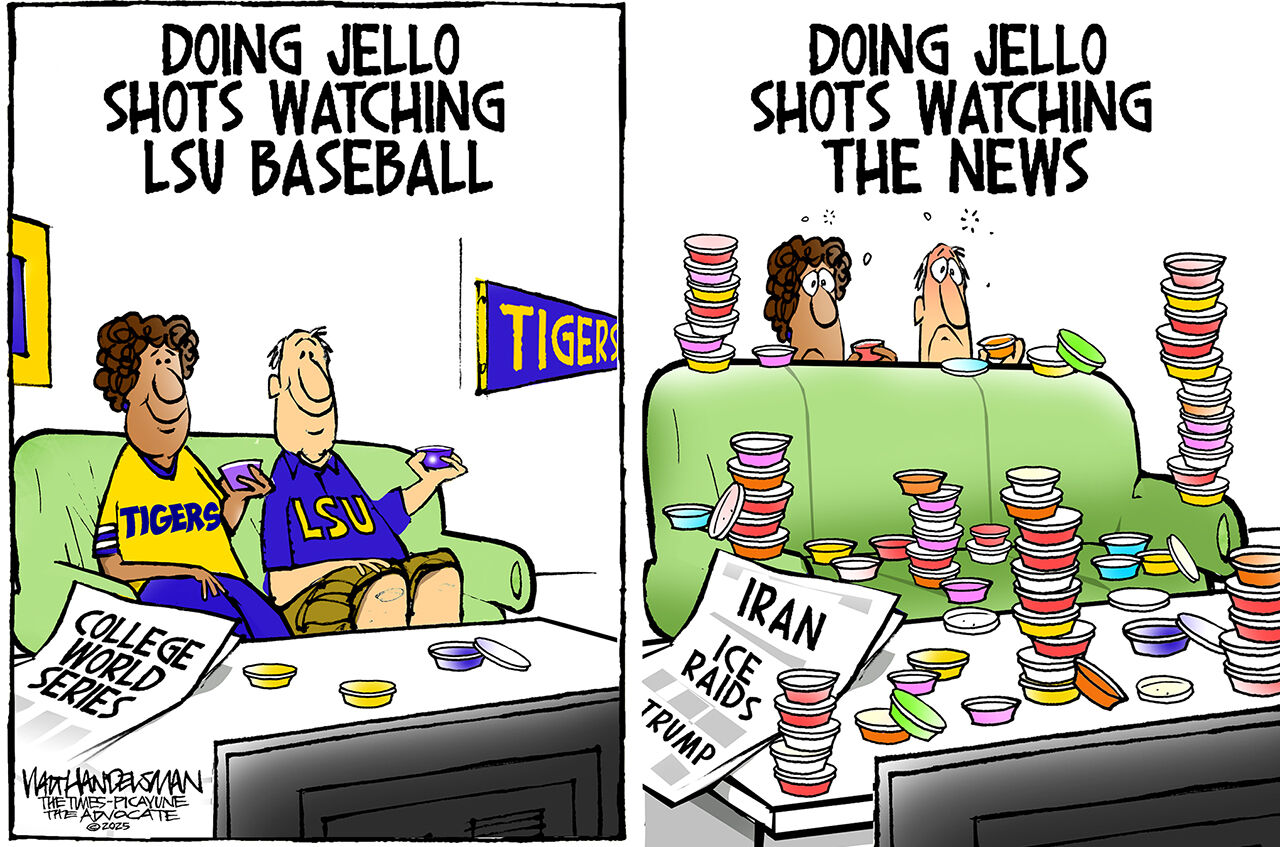 Jello Shots cartoon | Walt Handelsman | nola.com