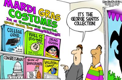 Congressman George Santos and Mardi Gras | Walt Handelsman | nola.com