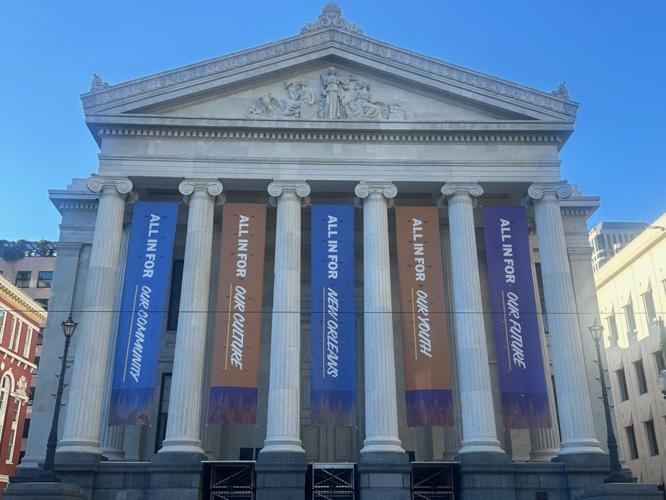Helena Moreno hangs new inaugural banners in French Quarter | News ...