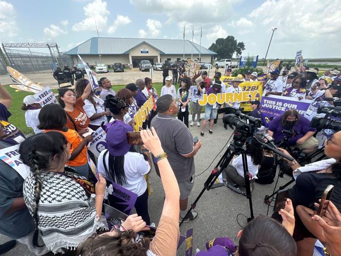 Justice Journey protests ICE in Basile and Jena, Louisiana | News ...