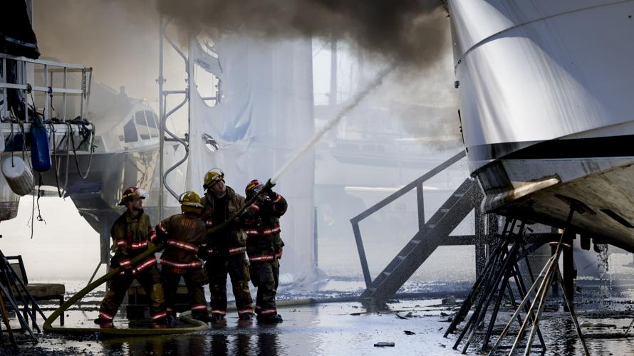 New Orleans Fire Department battles 3-alarm blaze at Seabrook Harbor ...