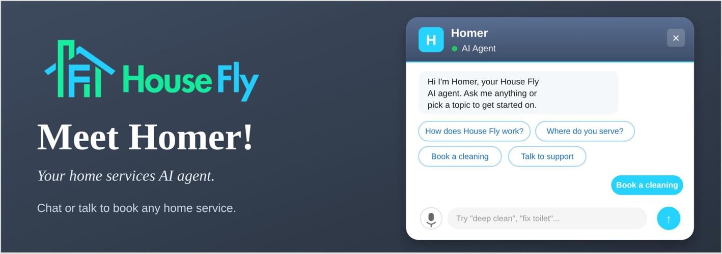 Local startup House Fly launches AI chat agent Homer to book home ...
