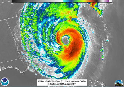 Hurricane Dorian strengthens to Category 3 storm, heads toward ...