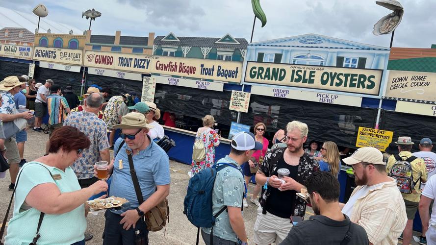 Try new off bottom raw oysters at New Orleans Jazz Fest 2025 | Where ...