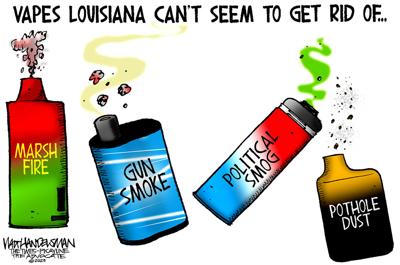 Louisiana tries to ban certain vapes | Walt Handelsman | nola.com