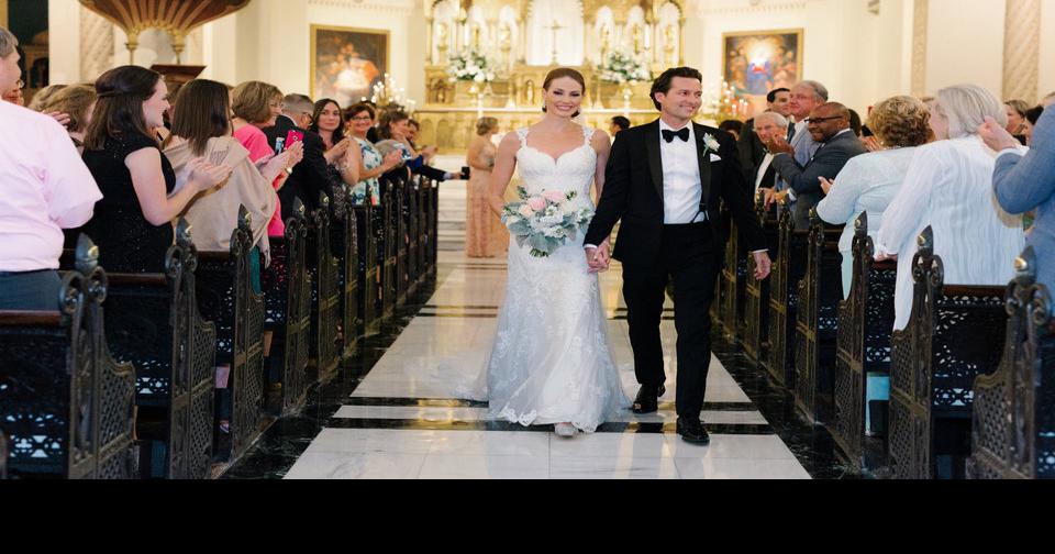 Travers Mackel and Meg Gatto wed in TV-ready New Orleans style ...