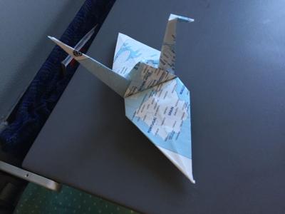 crane paper plane