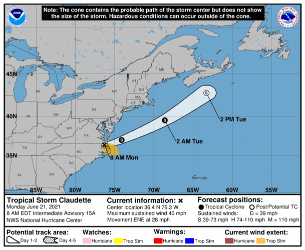Hurricane forecasters tracking 2 disturbances, including Tropical Storm ...