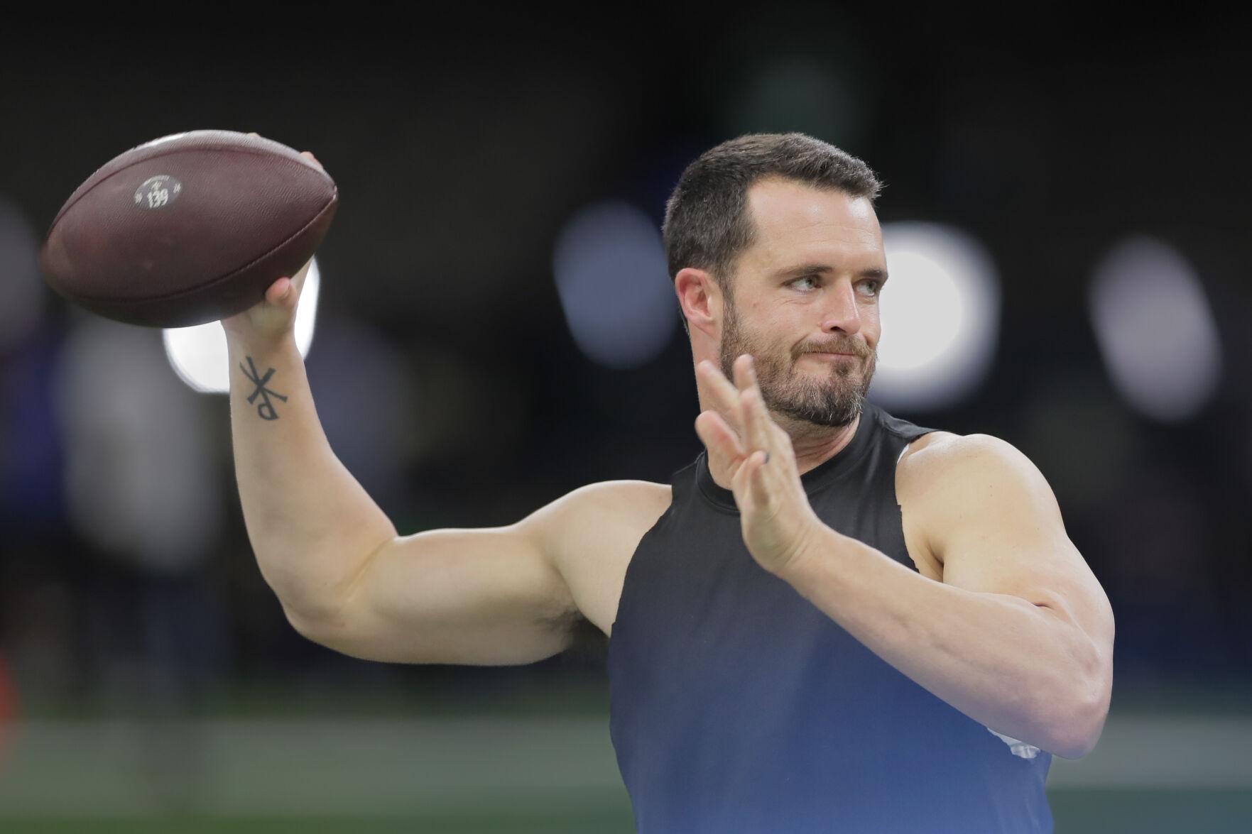 Derek Carr begins throwing again: 'He's getting there' | Saints | nola.com