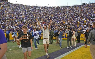 LSU fined $250,000 after fans rushed the field to celebrate beating Ole ...