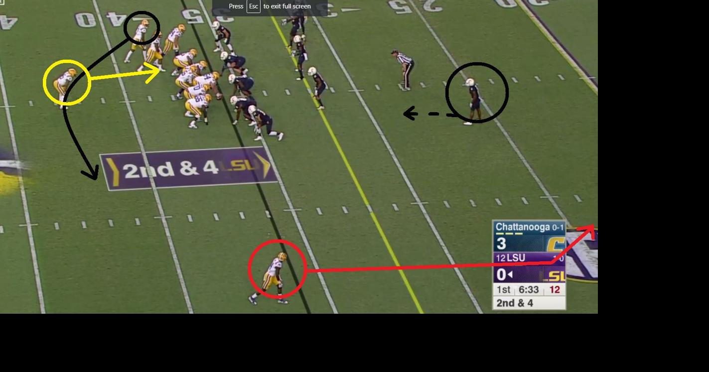 LSU Film Room: How Drake Davis got so open, another Aranda scheme tweak ...