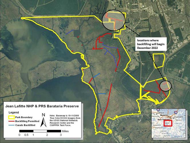 Backfillling of Barataria Preserve canals begins Thursday | Environment ...