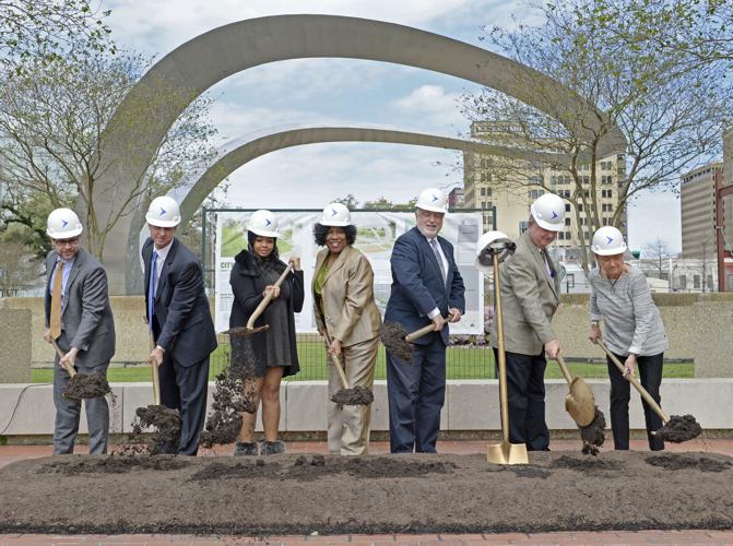 Officials break ground on greenspace for Baton Rouge's 'front porch ...
