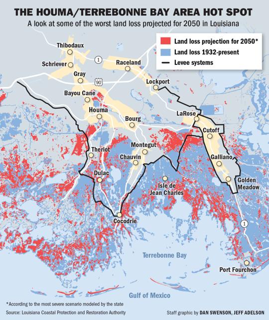 Louisiana 2050: The state's perilous future as seas rise | Environment ...