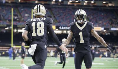 Saints CB Alontae Taylor injured against the Buccaneers | Saints | nola.com