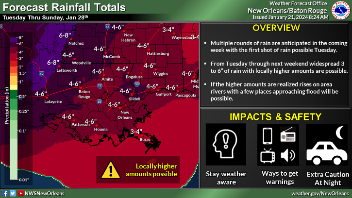 Louisiana weather forecast: Warm front, rain, flash flooding | Weather ...