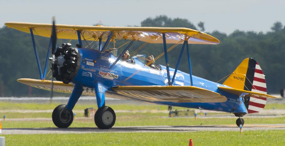 Photos: Retired Vets fly over BR, in Ageless Aviation's open-cockpit ...