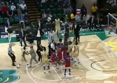 Video: Shocking bench-clearing brawl forces Louisiana Tech to finish ...
