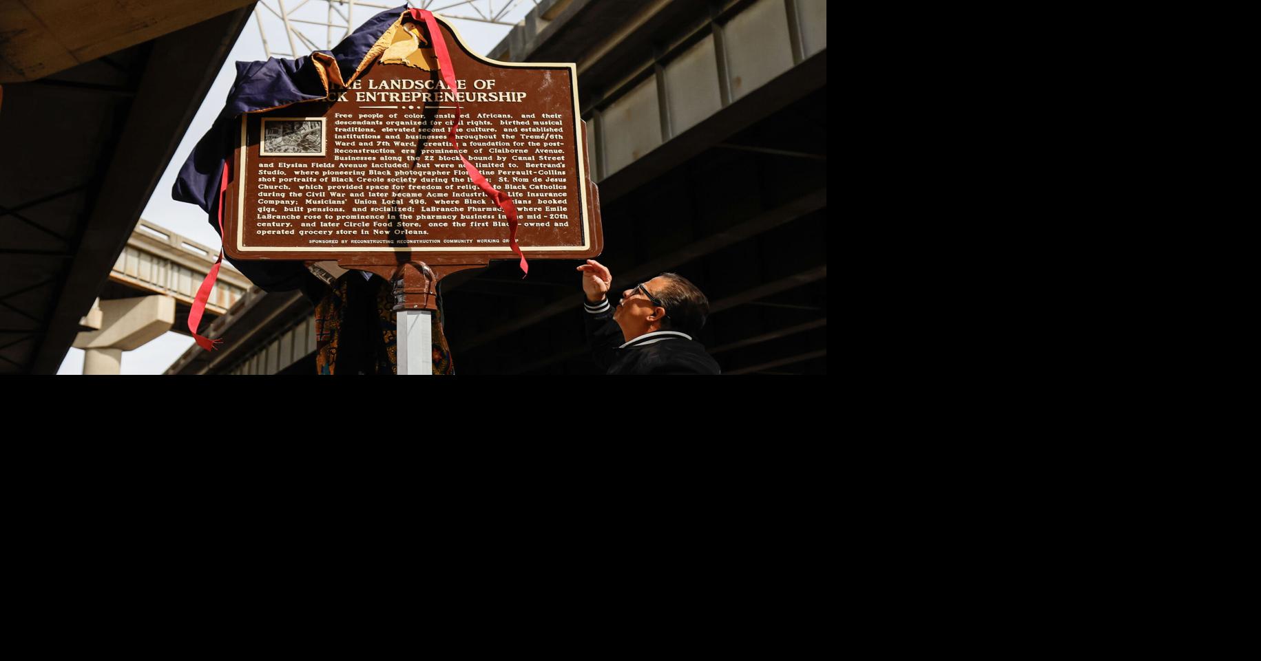 Photos: Historic marker unveiled under Claiborne overpass | Photos ...