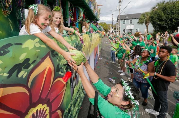 Irish Channel parade flows slowly down Magazine on St. Patrick's Day ...