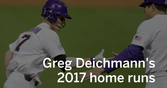 Relive Greg Deichmann's 2017 LSU baseball home runs so far | Sports ...