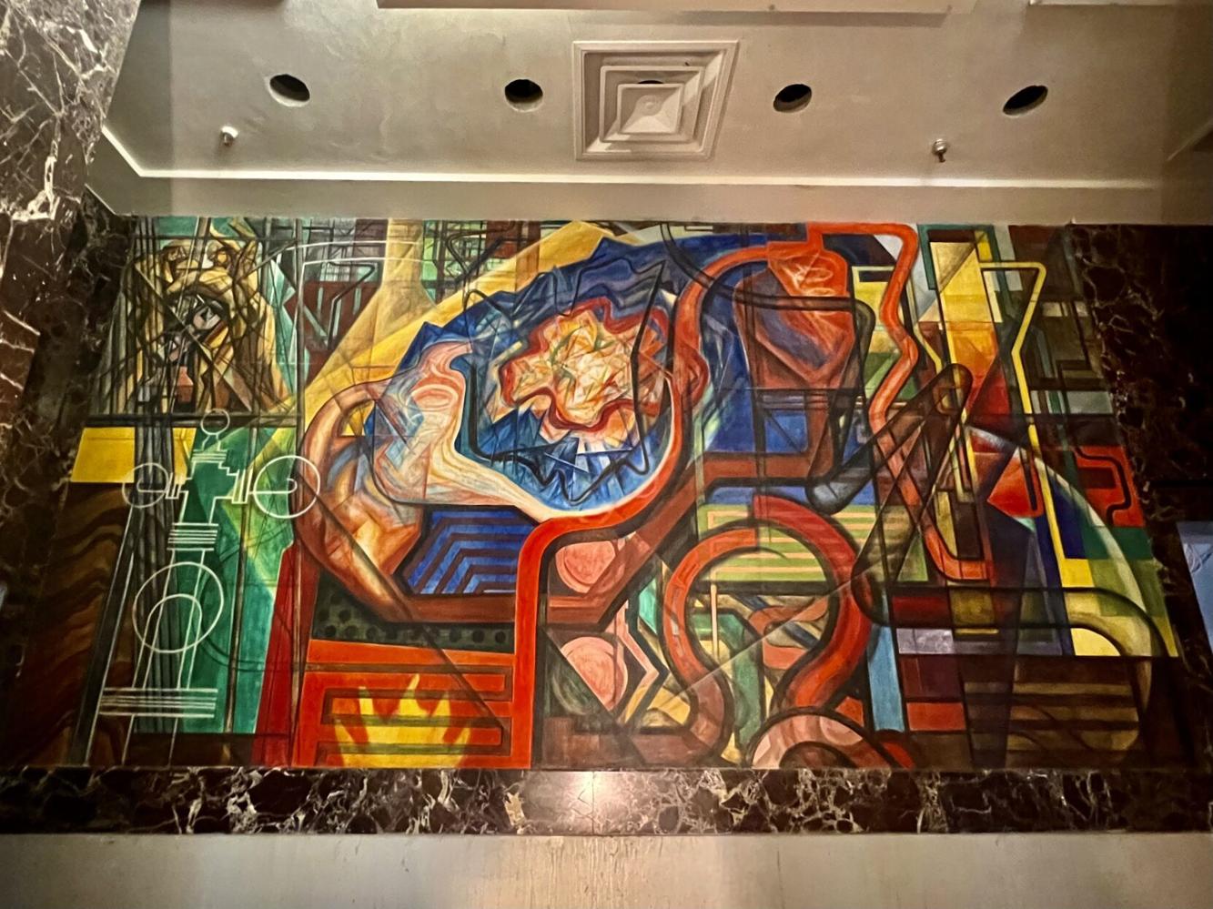 Photos, videos: A 'lost' Conrad Albrizio fresco is uncovered and a tour ...