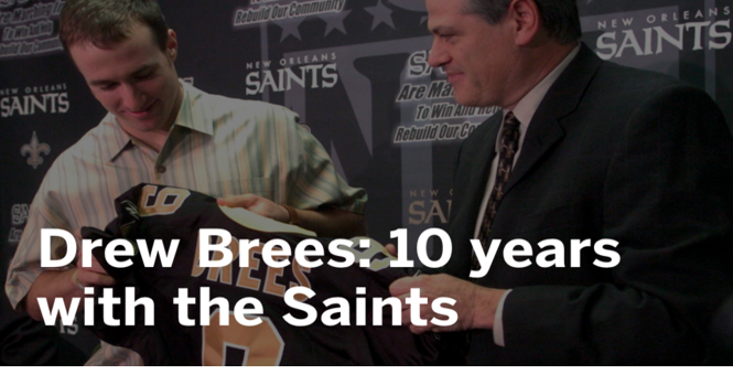 Drew Brees: 10 years of making extraordinary seem ordinary | Saints ...