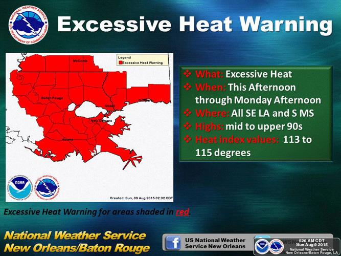 Heat warning remains in effect until Monday 7 p.m. | Weather | nola.com