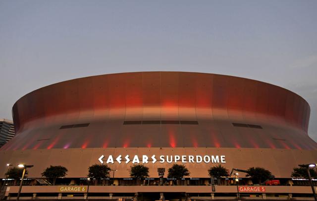 Photos: Caesars Superdome sign shines for the first time | Photos ...