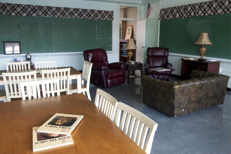 Checking out at the new library at the Bishop Perry Center | Parties ...