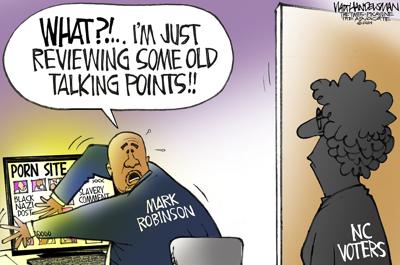 Mark Robinson scandal | Walt Handelsman | nola.com