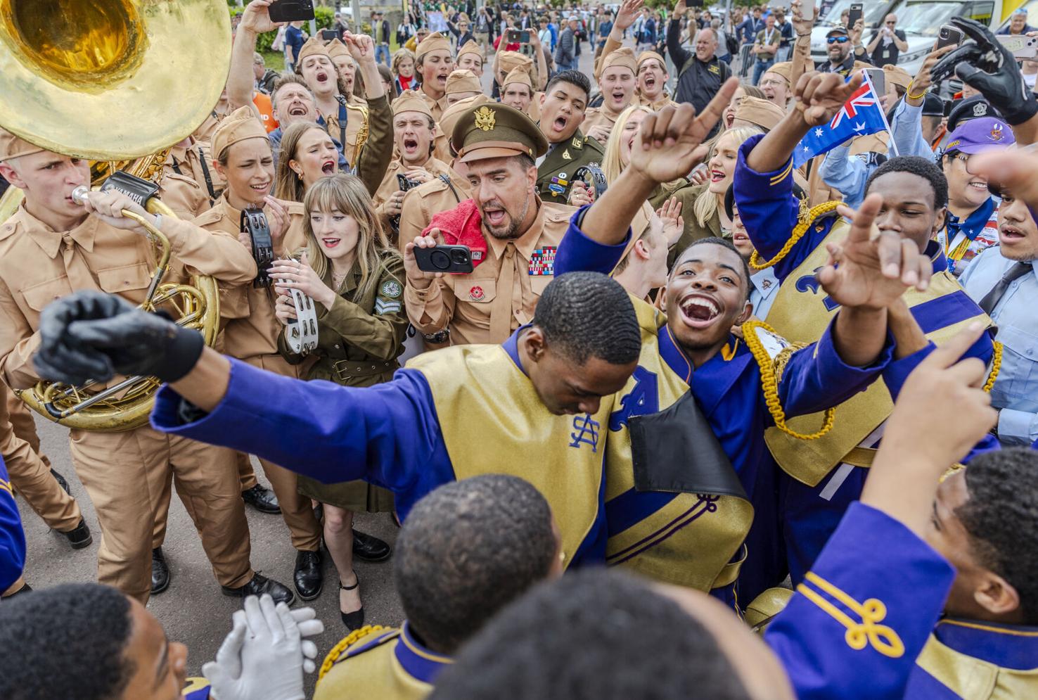 Photos: St. Aug Marching 100 parades through Sainte-Mere-Eglise, France ...