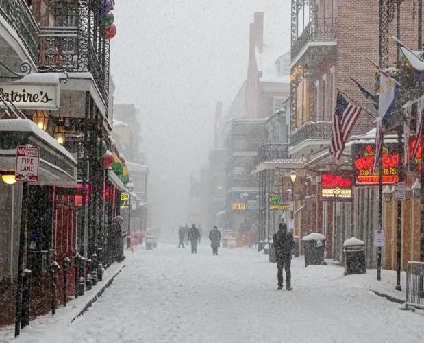 See 2025 photos of New Orleans landmarks covered in snow | Weather ...