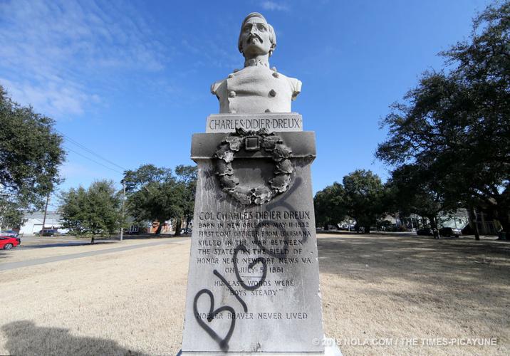 Confederate monument vandalized with paint, burning tire | Weather ...