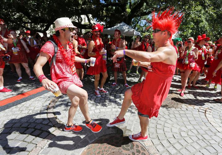 Dressed to thrill for the Red Dress Run in New Orleans | Louisiana ...