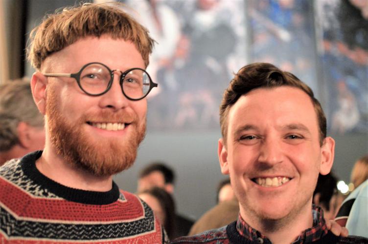 Creators, cast celebrate raucous holiday musical 'Mandatory Merriment ...