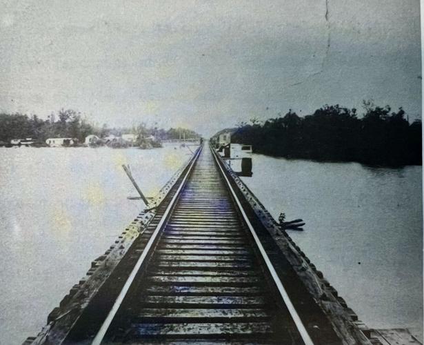 South Pacific Railroad track stood before Atchafalaya Bridge | Curious ...