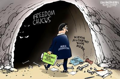 Johnson spending deal meets freedom Caucus | Walt Handelsman | nola.com