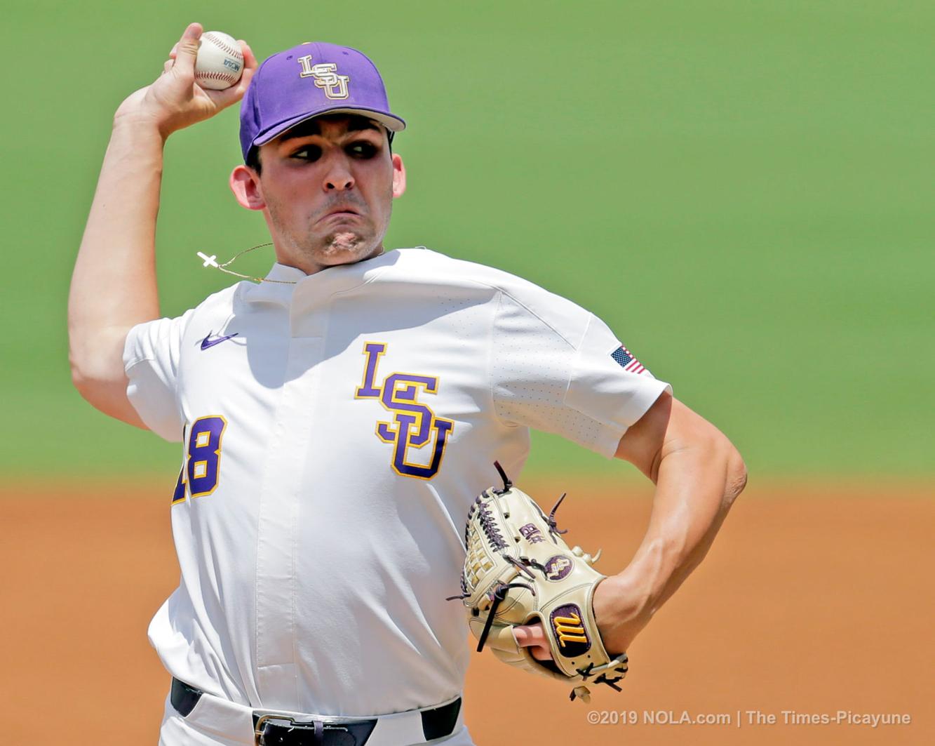 LSU freshman Cole Henry left super regional with nerve issue, expected ...