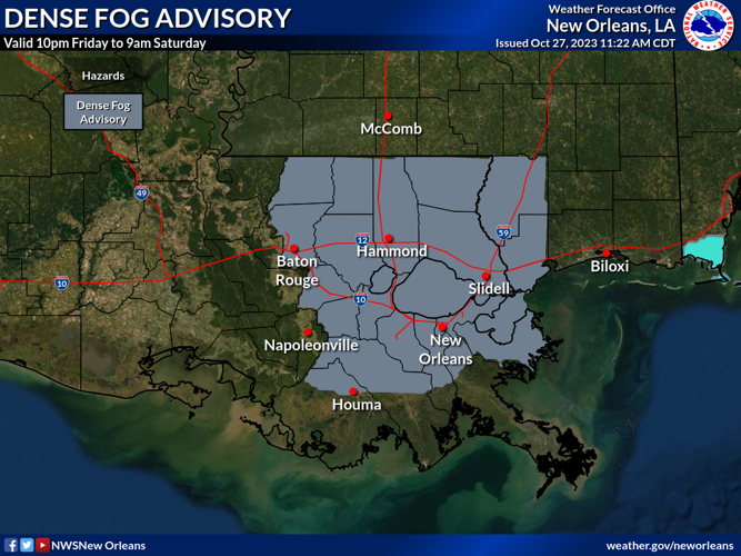 Super fog is returning to southeast Louisiana over Halloween weekend ...