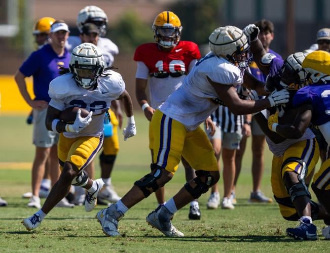 LSU running back John Emery sits out second half of practice | LSU ...