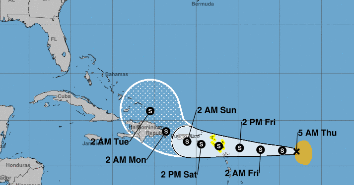 Tropical Storm Fiona 4am track Sept 15 | | nola.com